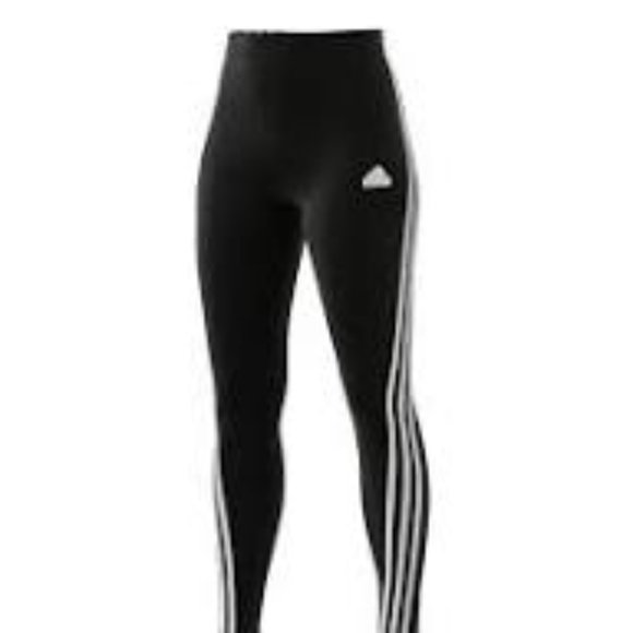 adidas | Pants & Jumpsuits | Adidas Future Icons 3 Stripes Black ...